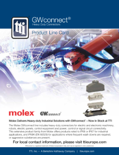 TTI and Molex GWconnect® Heavy Duty Connectors | TTI Europe